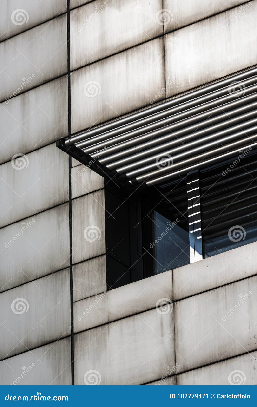 Straight Lines in Modern Architecture Stock Image - Image of lines ...