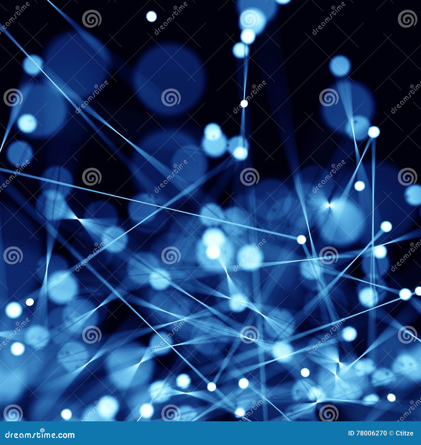 Straight Lines with Nodes - Abstract Concept Stock Illustration ...