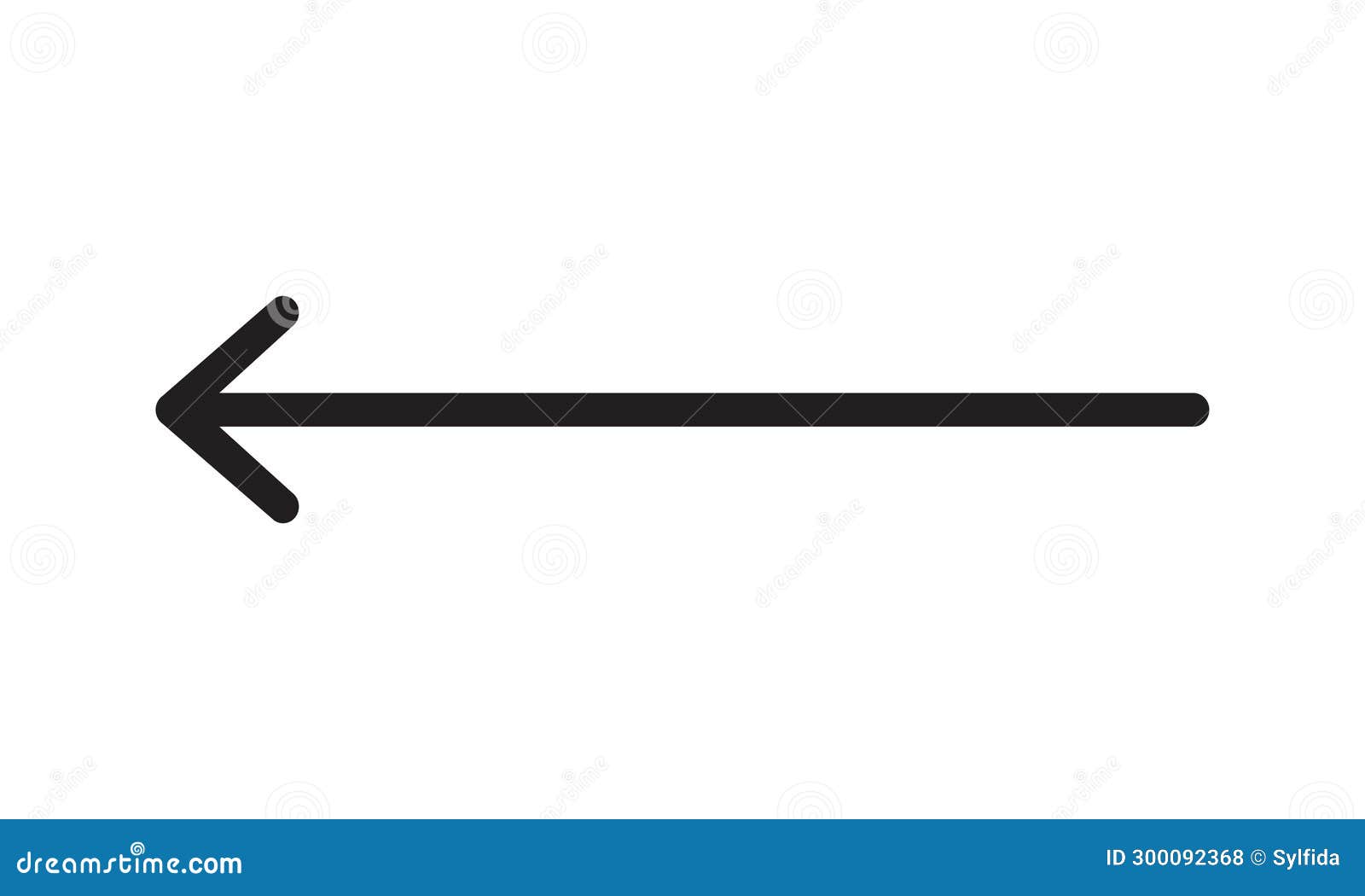 Straight Long Arrow, Left Thin Line, Black Cursor, Horizontal Element ...