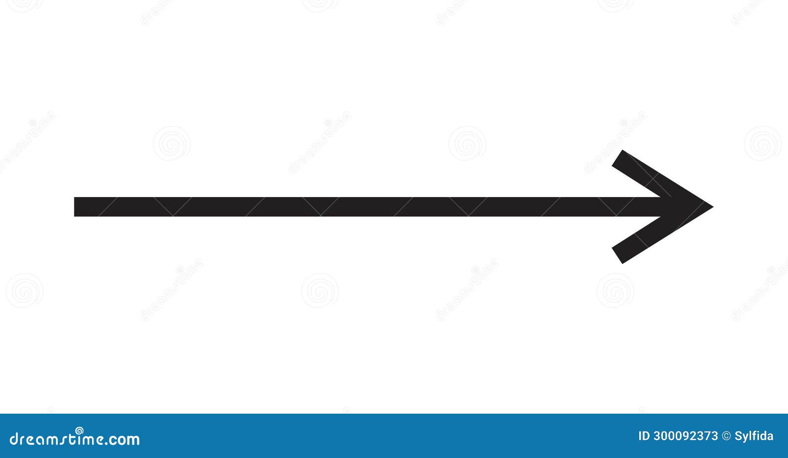 Straight Long Arrow, Right Thin Line, Black Cursor, Horizontal Element ...