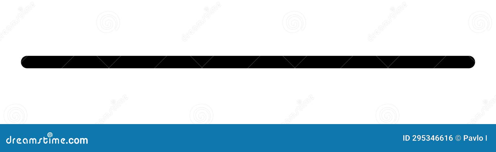 Straight Long Line, Thin Stripe Element - Vector Stock Vector ...