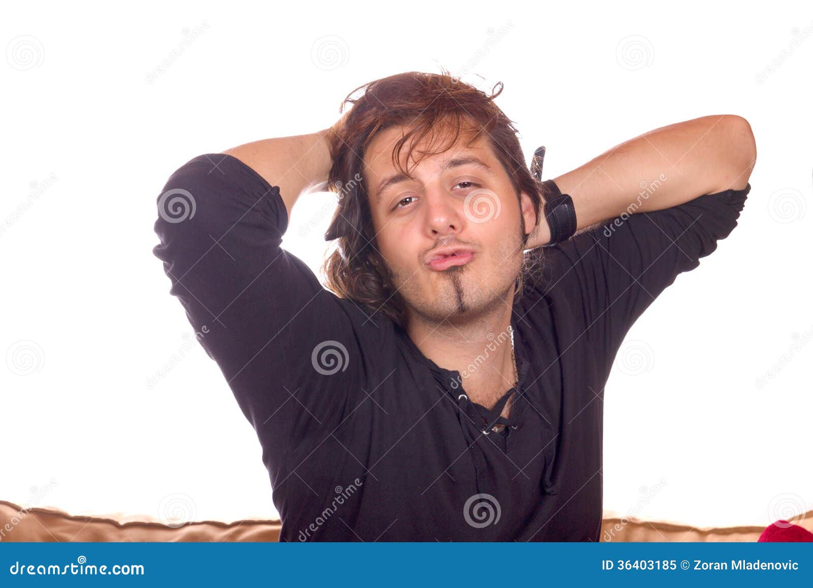 Straight Man Imitating a Woman Stock Image - Image of funny, woman ...