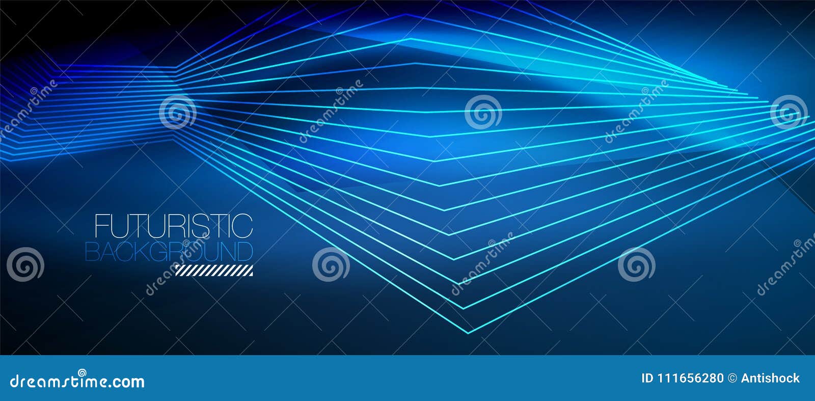 Straight neon lines stock vector. Illustration of background - 111656280