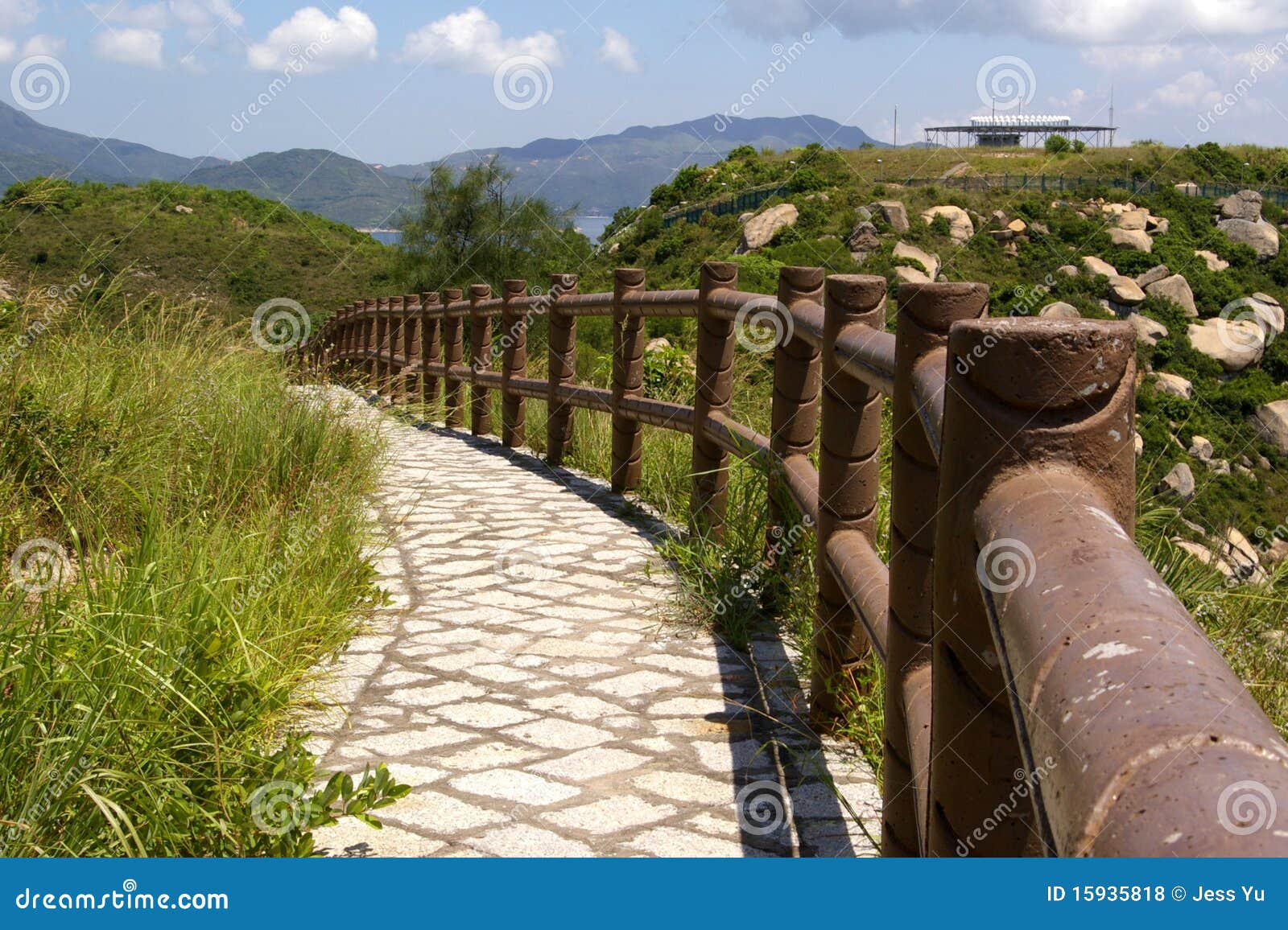 Straight Path in a Hiking Trail Stock Photo - Image of road, weed: 15935818