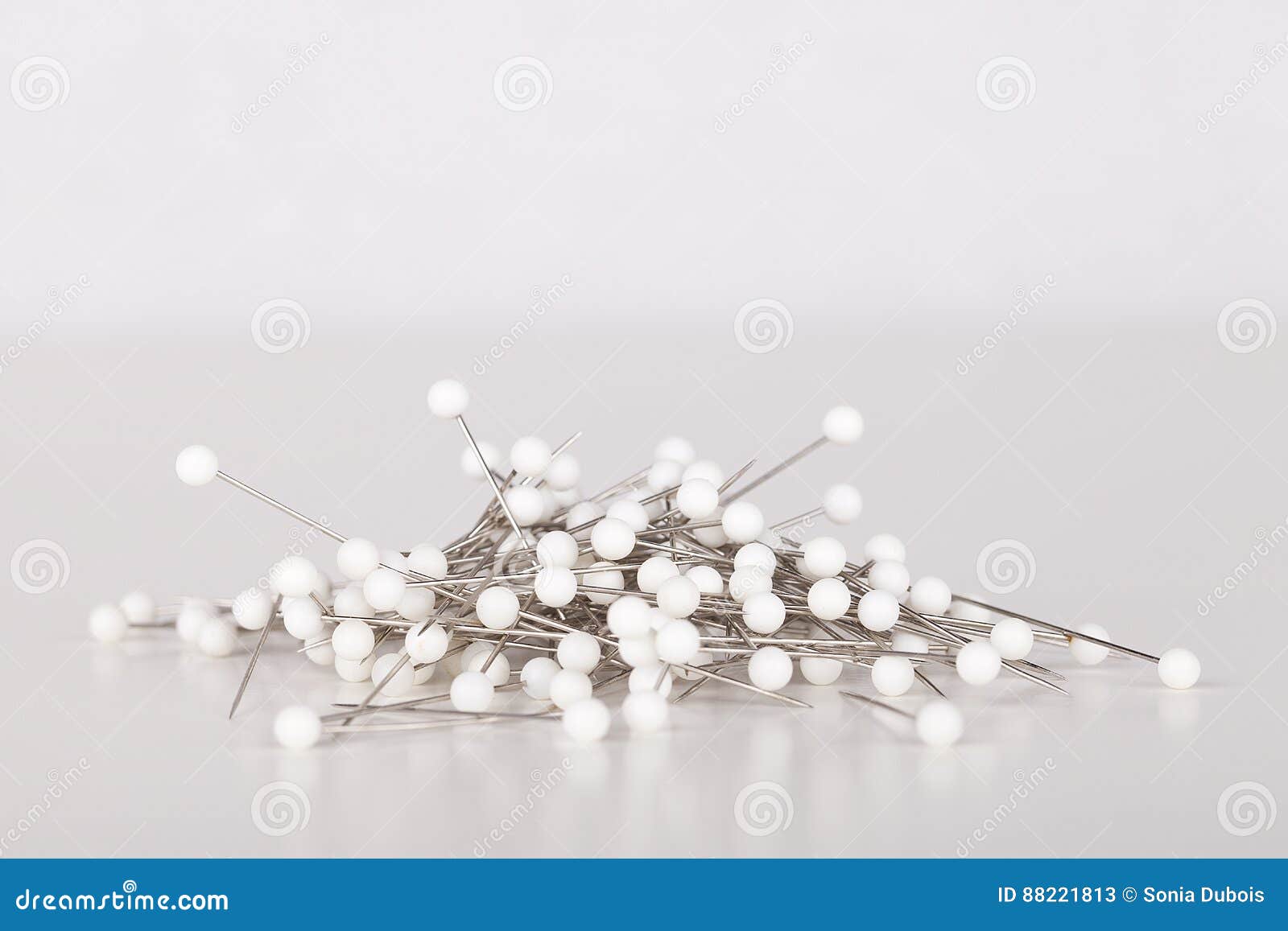 Straight pins stock image. Image of stationary, pile - 88221813