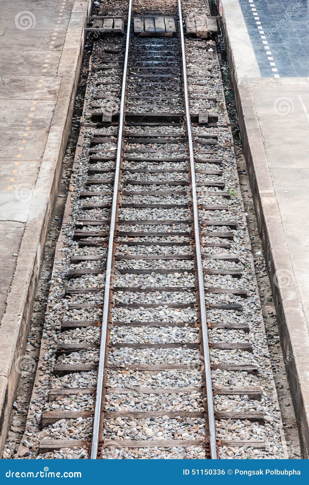 Straight railway line stock photo. Image of steel, direction - 51150336