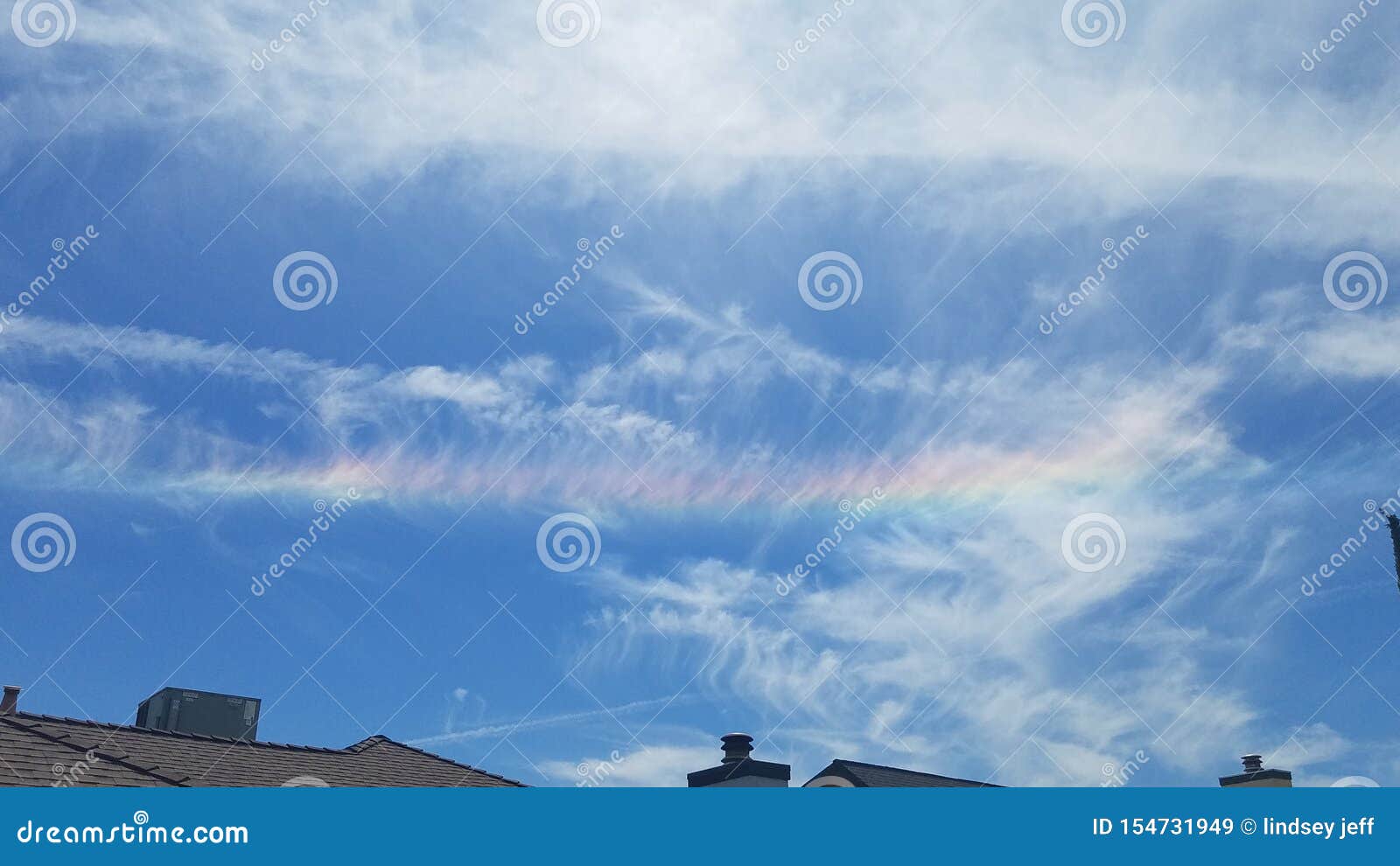 Straight rainbow stock image. Image of rainbow, phenomenon - 154731949