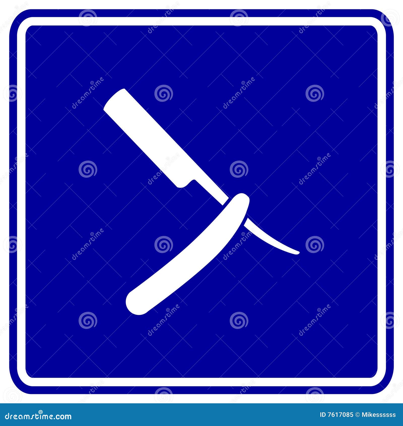 Straight razor vector sign stock vector. Illustration of sign - 7617085