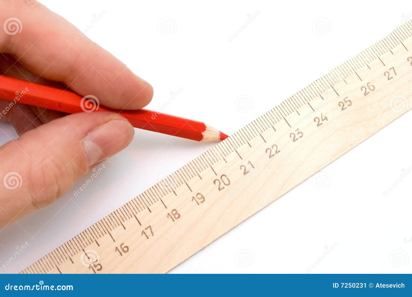 Straight red line stock image. Image of measuring, horizontal - 7250231