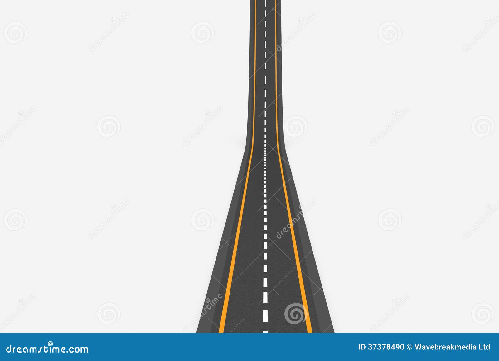 Straight Road With Markings. Vector Illustration | CartoonDealer.com ...