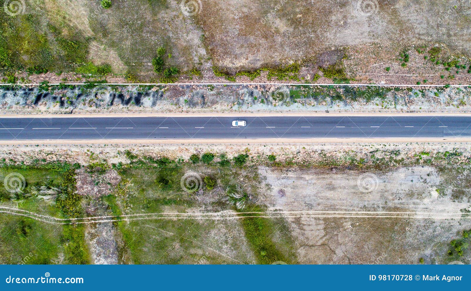 Straight road from above stock photo. Image of direction - 98170728