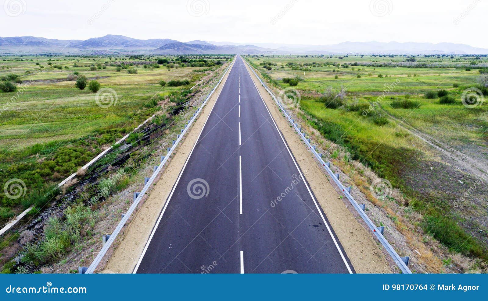 Straight road from above stock photo. Image of nature - 98170764