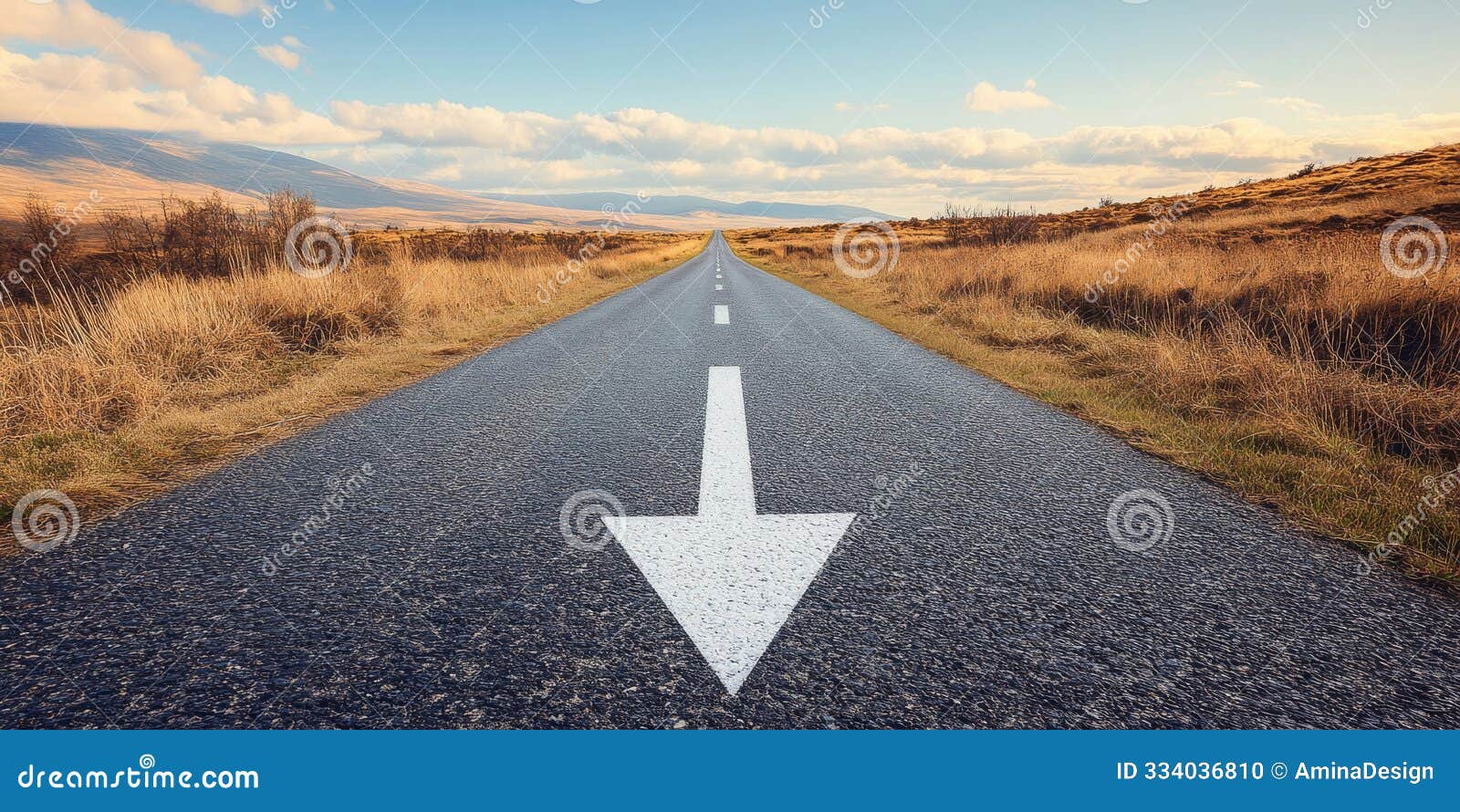 The Straight Road Ahead a Powerful Symbol Representing Progress and ...