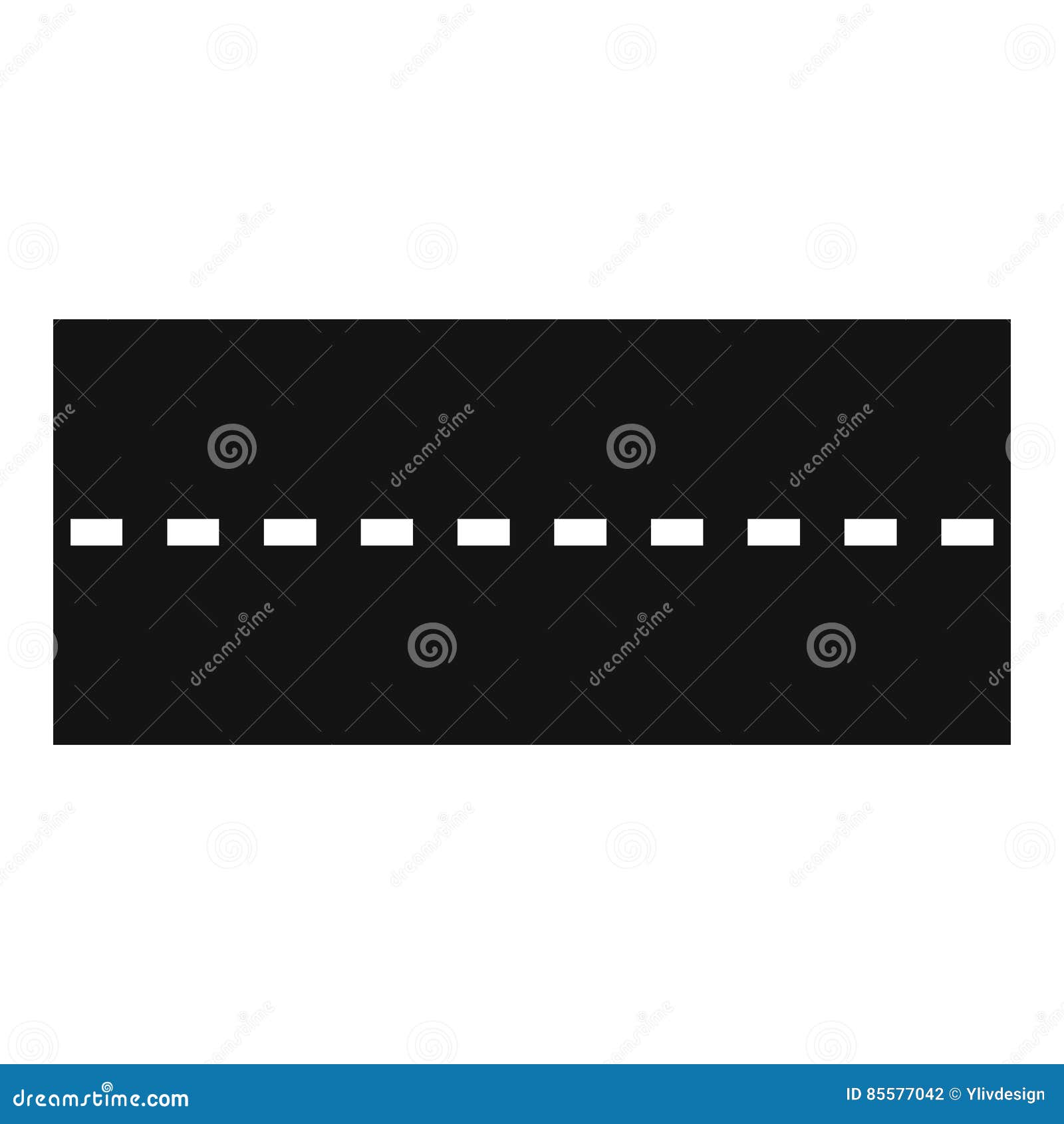 Straight Road Icon, Simple Style Stock Vector - Illustration of ...