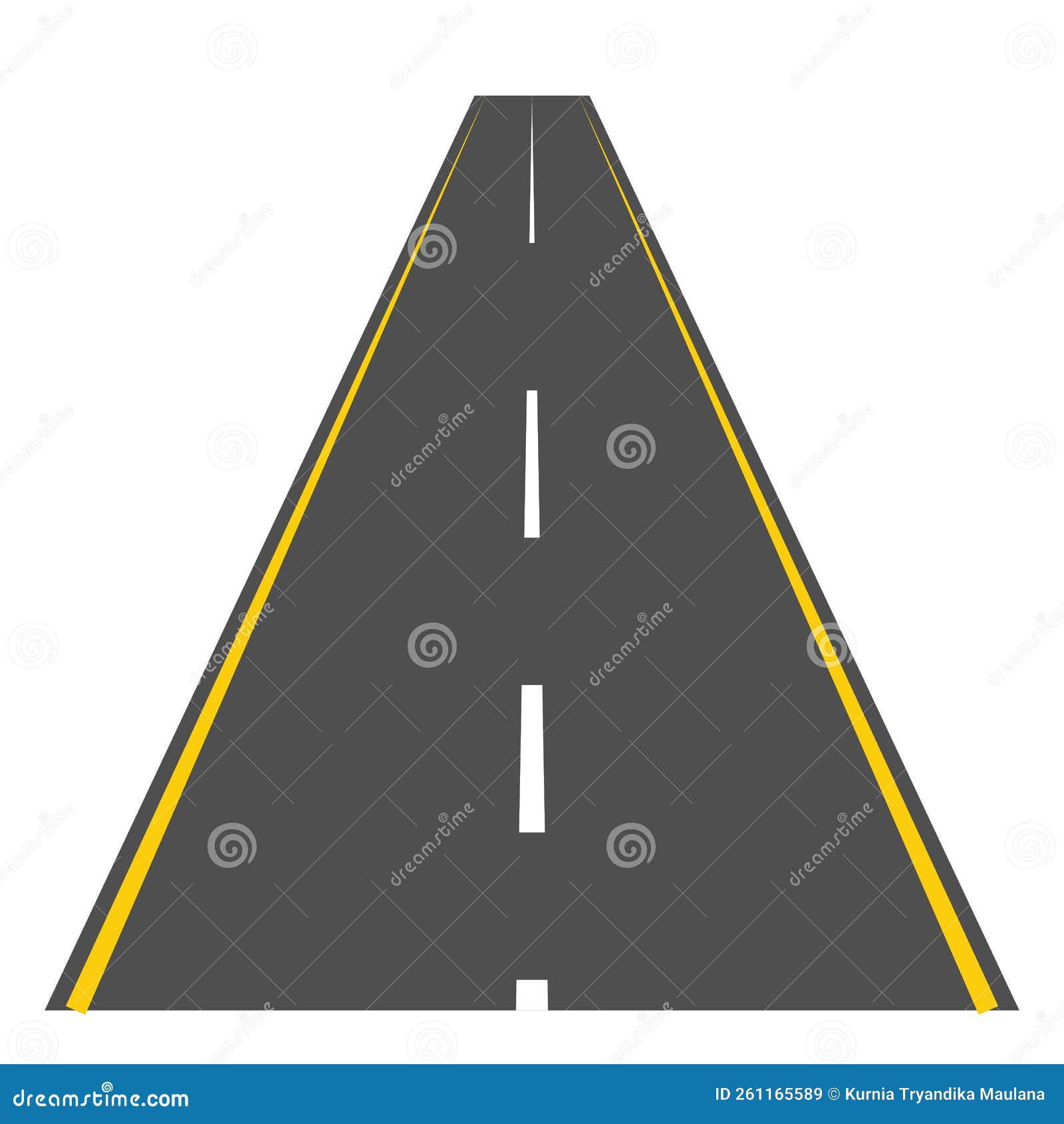 Straight Road Marking Vector Illustration Stock Vector - Illustration ...