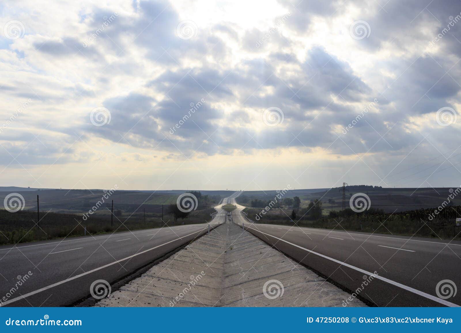 Straight Road stock photo. Image of thrace, outdoors - 47250208