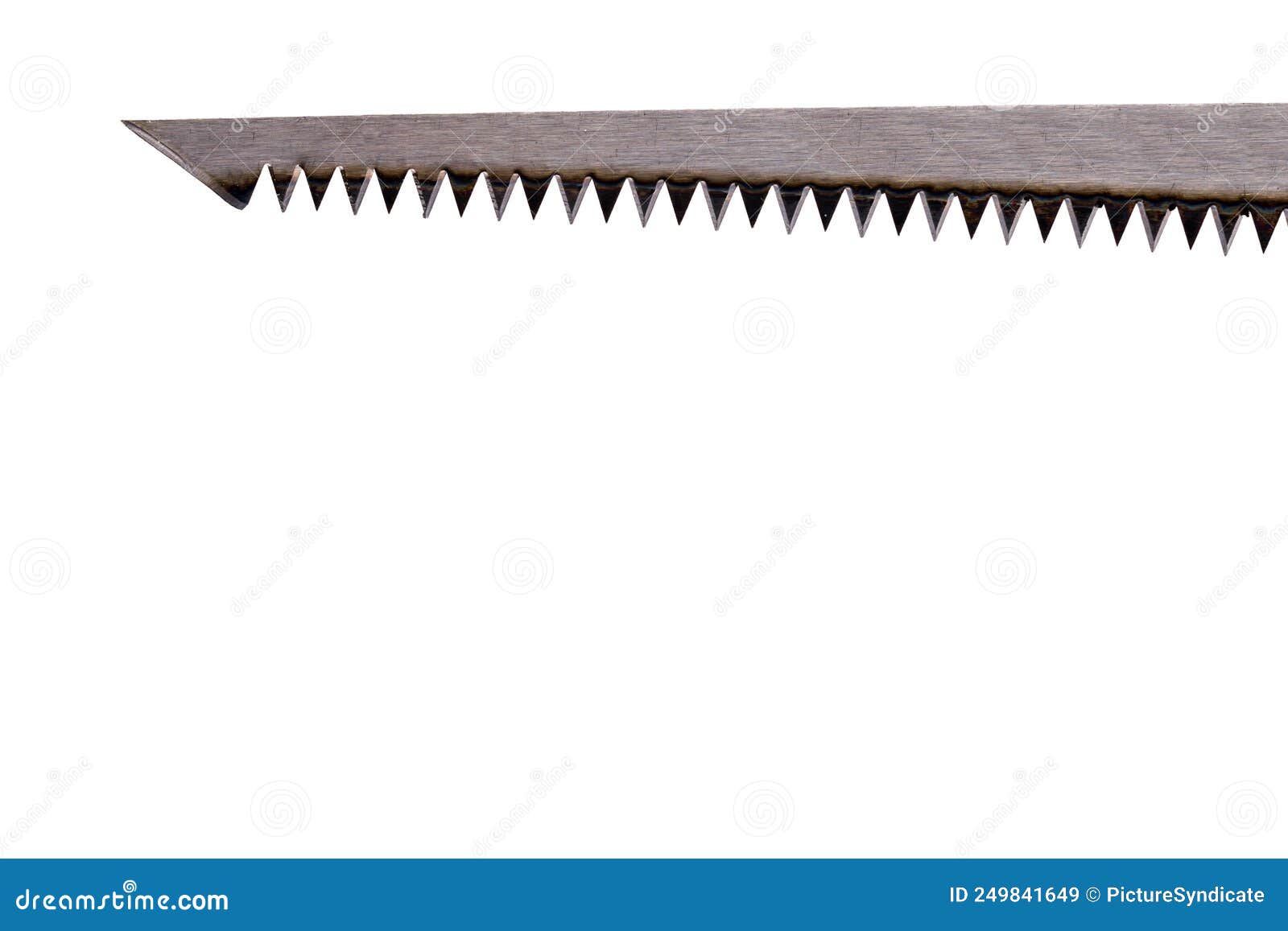 Straight Saw Blade Pointed Sharp Teeth Sharpness Stock Image - Image of ...