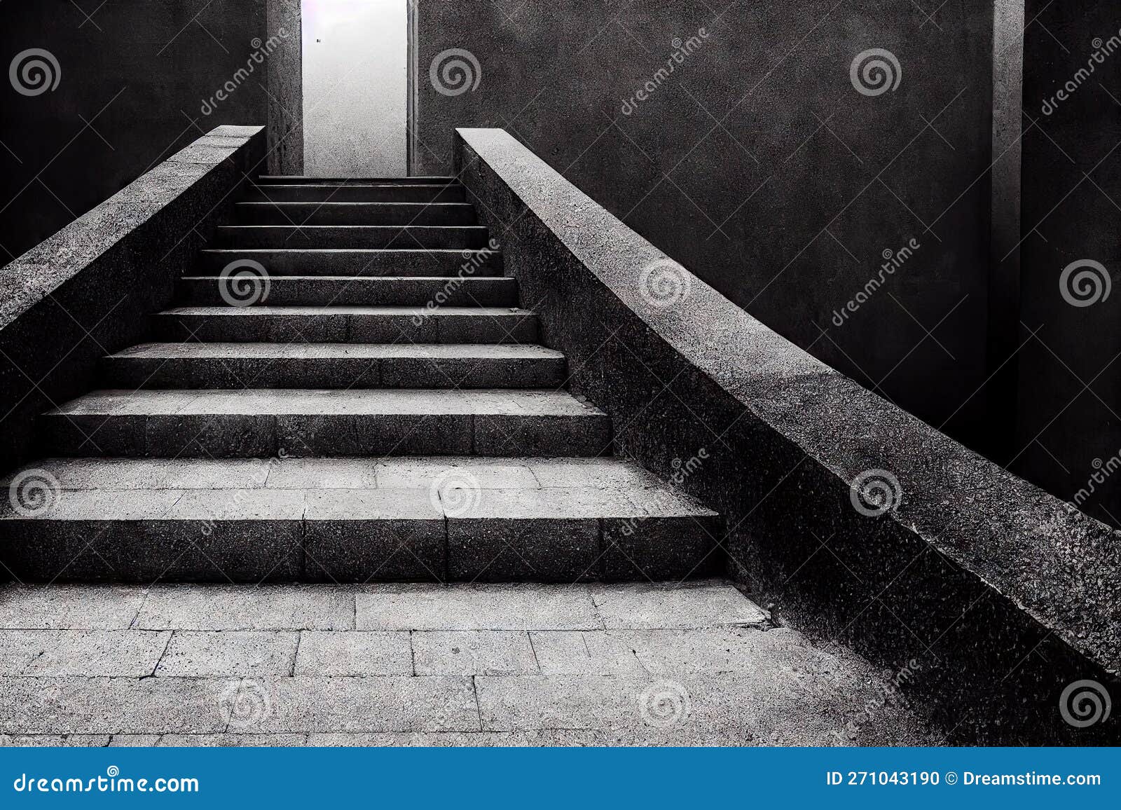 Straight Stairs with Horizontal Steps in Urban Architectural ...