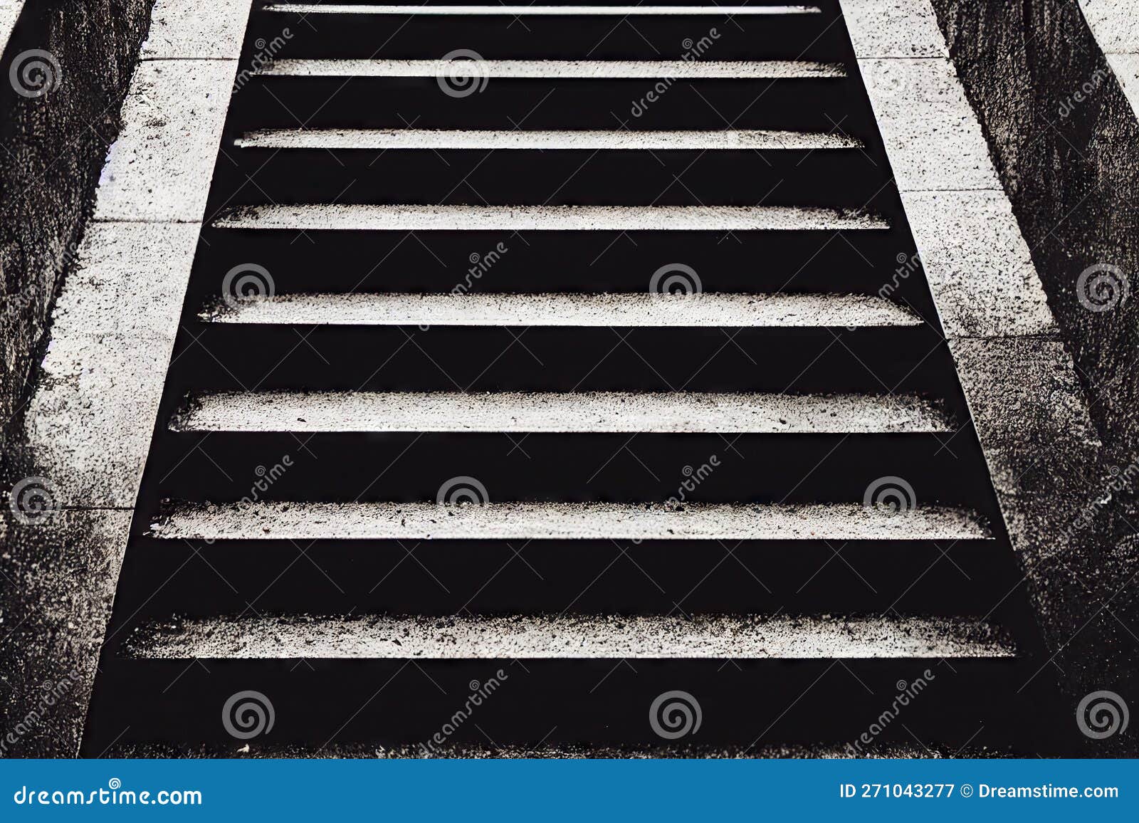 Straight Stairs with Horizontal Steps in Urban Architectural ...
