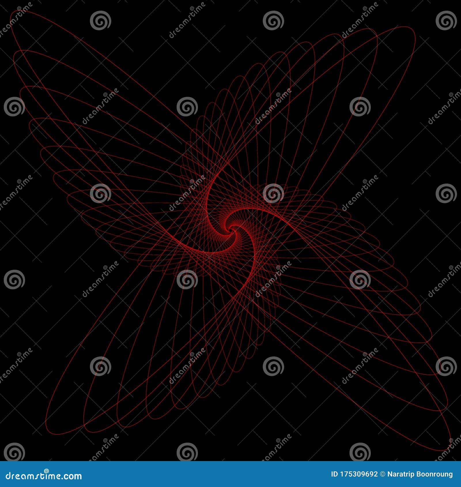 Straight Stripes that are Stacked in Circles Spiral into a Spiral ...