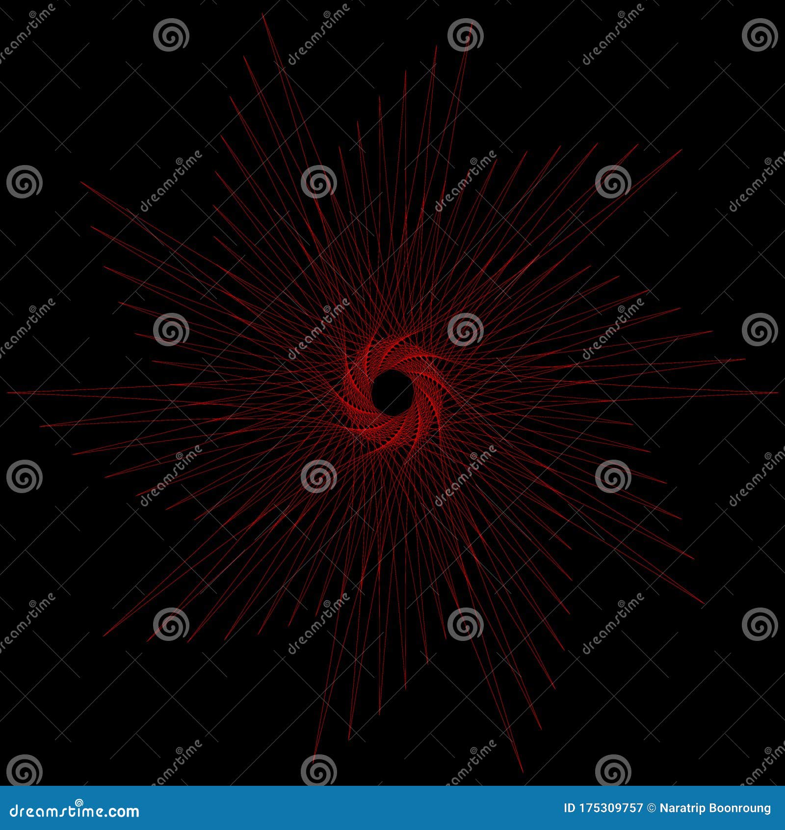 Straight Stripes that are Stacked in Circles Spiral into a Spiral ...
