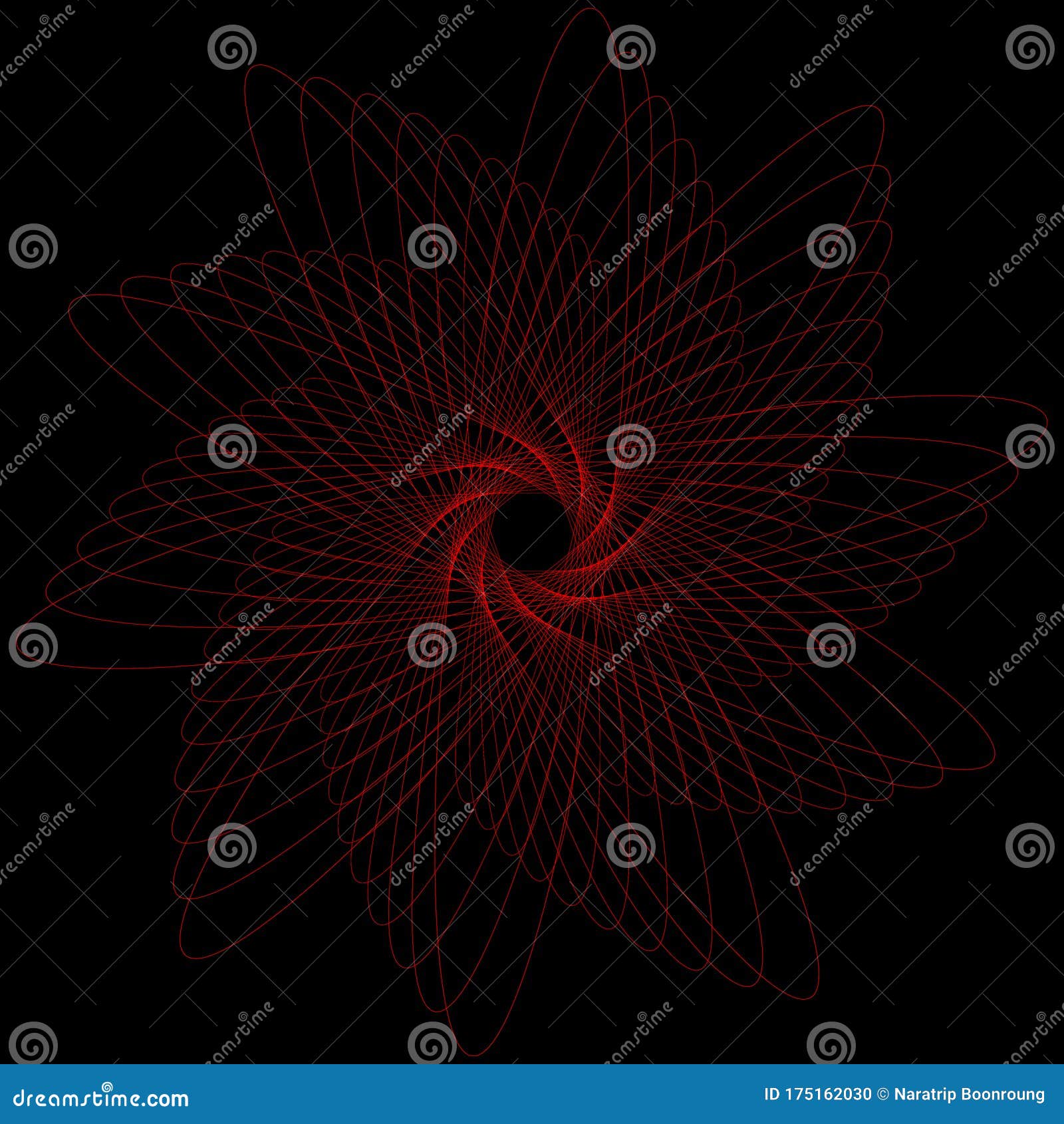 Straight Stripes that are Stacked in Circles Spiral into a Spiral ...