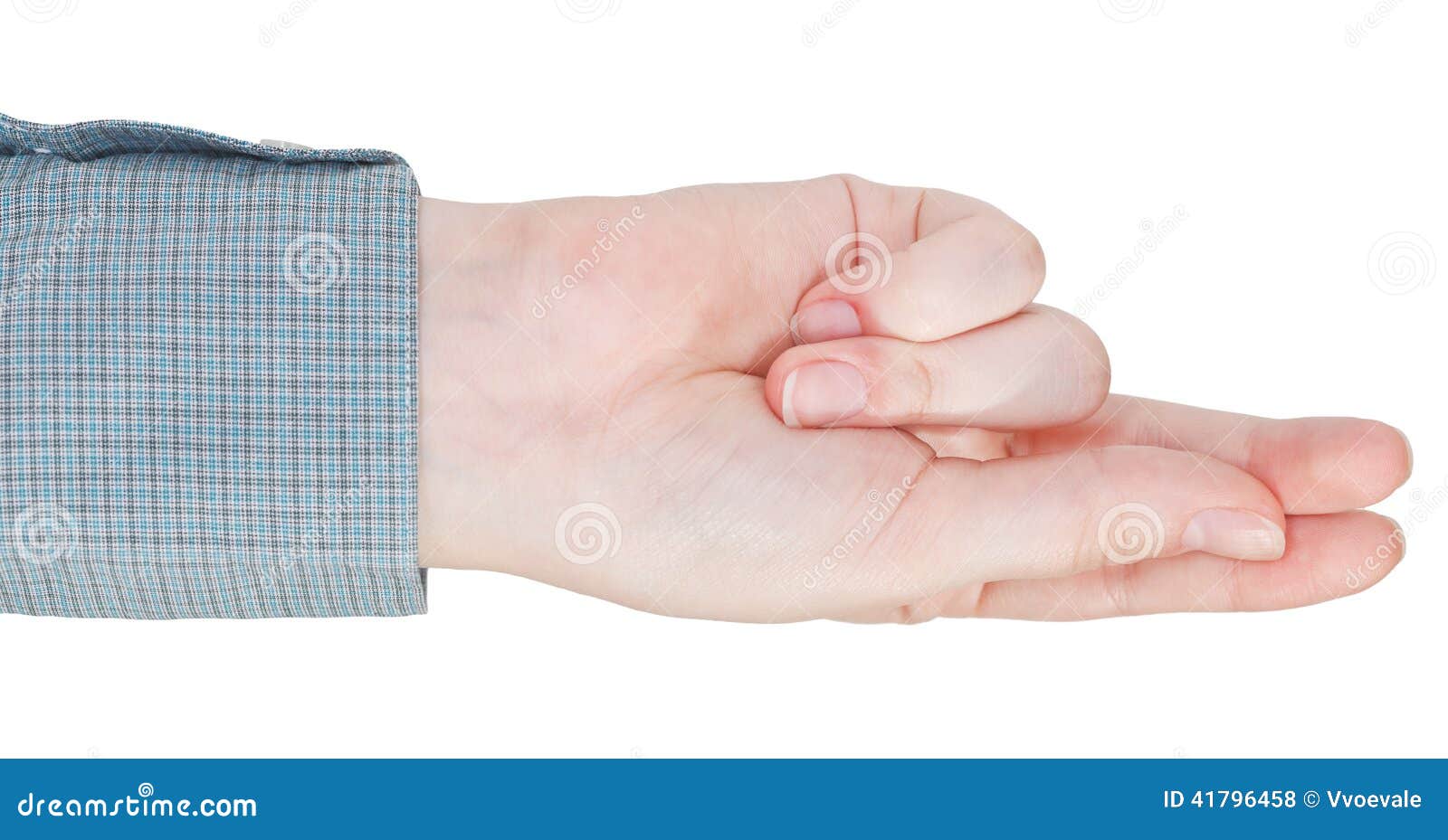 Straight Two-finger - Hand Gesture Stock Photo - Image of salut, blue ...