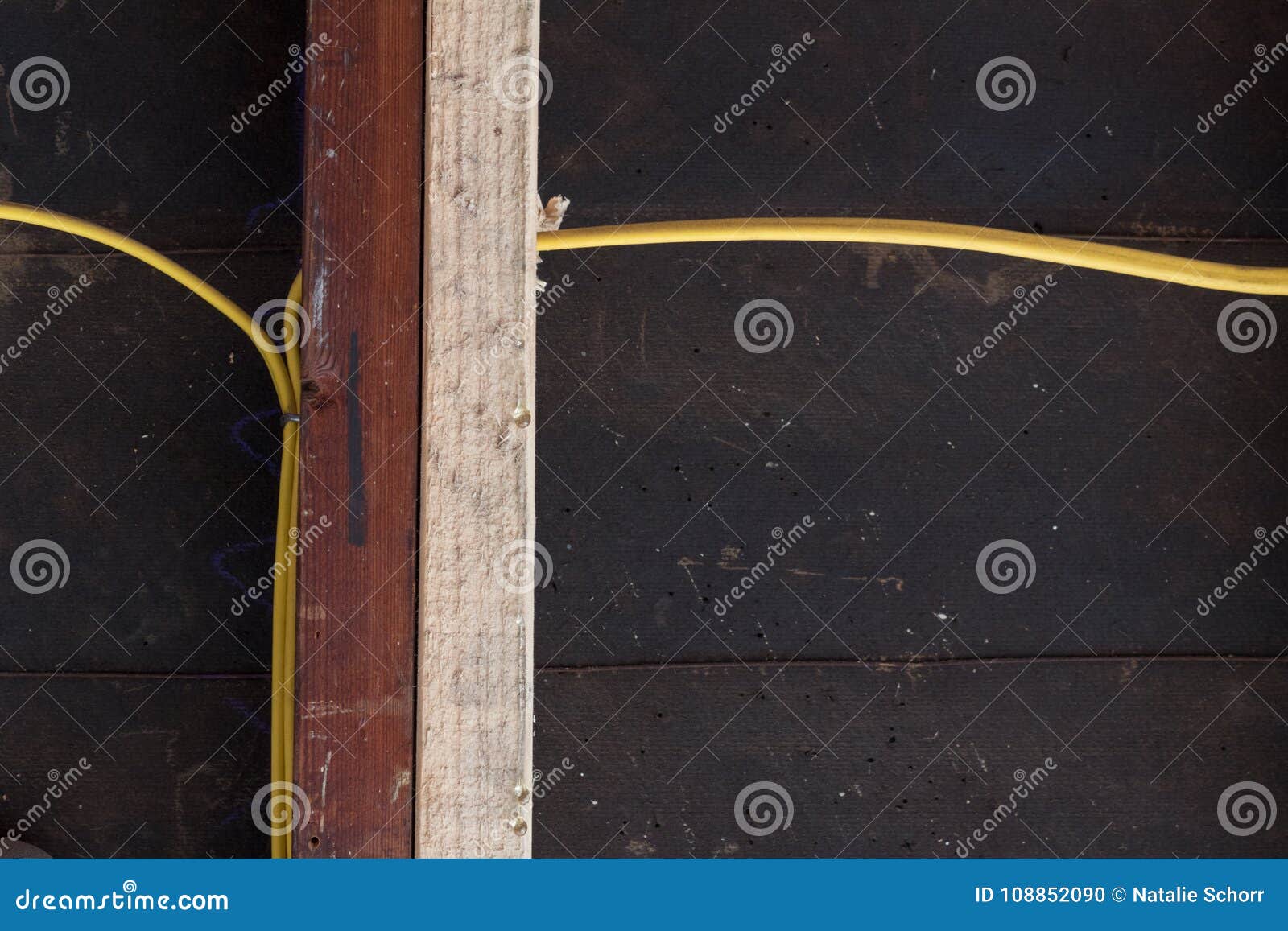 Straight View of Sistering of Old and New Wall Studs for Structural ...