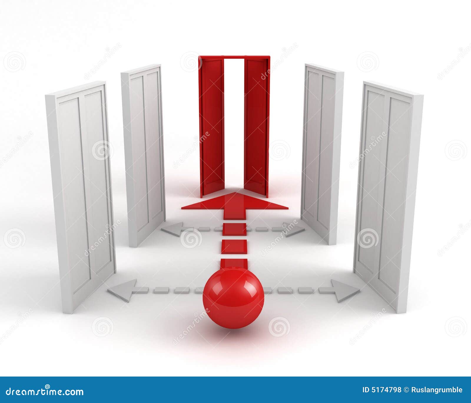 Straight way to success stock illustration. Illustration of right - 5174798