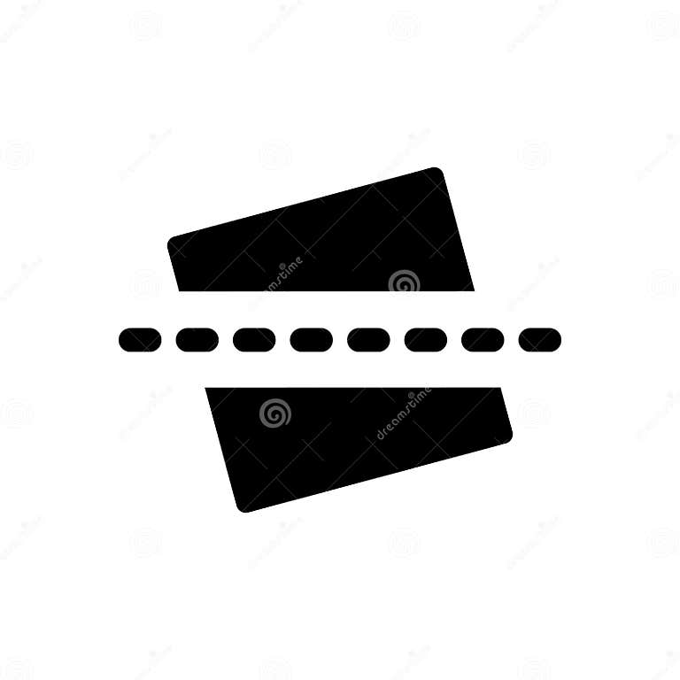 Straighten Black Glyph Ui Icon Stock Vector - Illustration of logotype ...