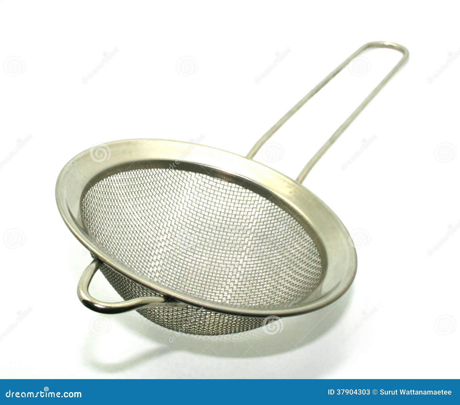 Strainer on White Background Stock Image - Image of meshes, plain: 37904303