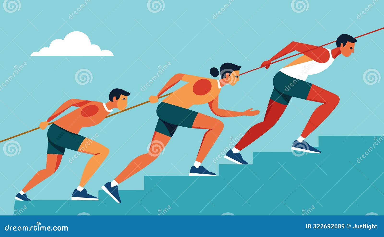 Straining Muscles Ripple Under Taut Skin As The Two Teams Dig Their ...