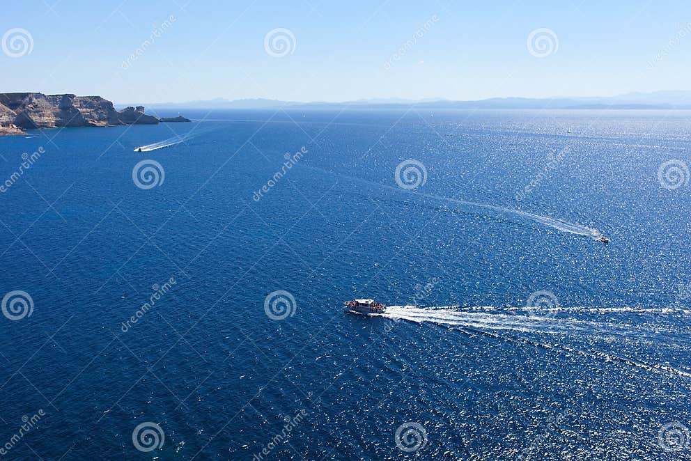 Strait of Bonifacio. stock photo. Image of france, corsica - 37533976
