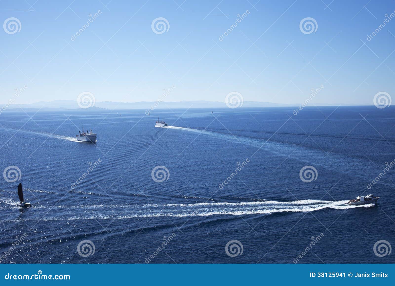 Strait of Bonifacio. stock image. Image of sunny, france - 38125941