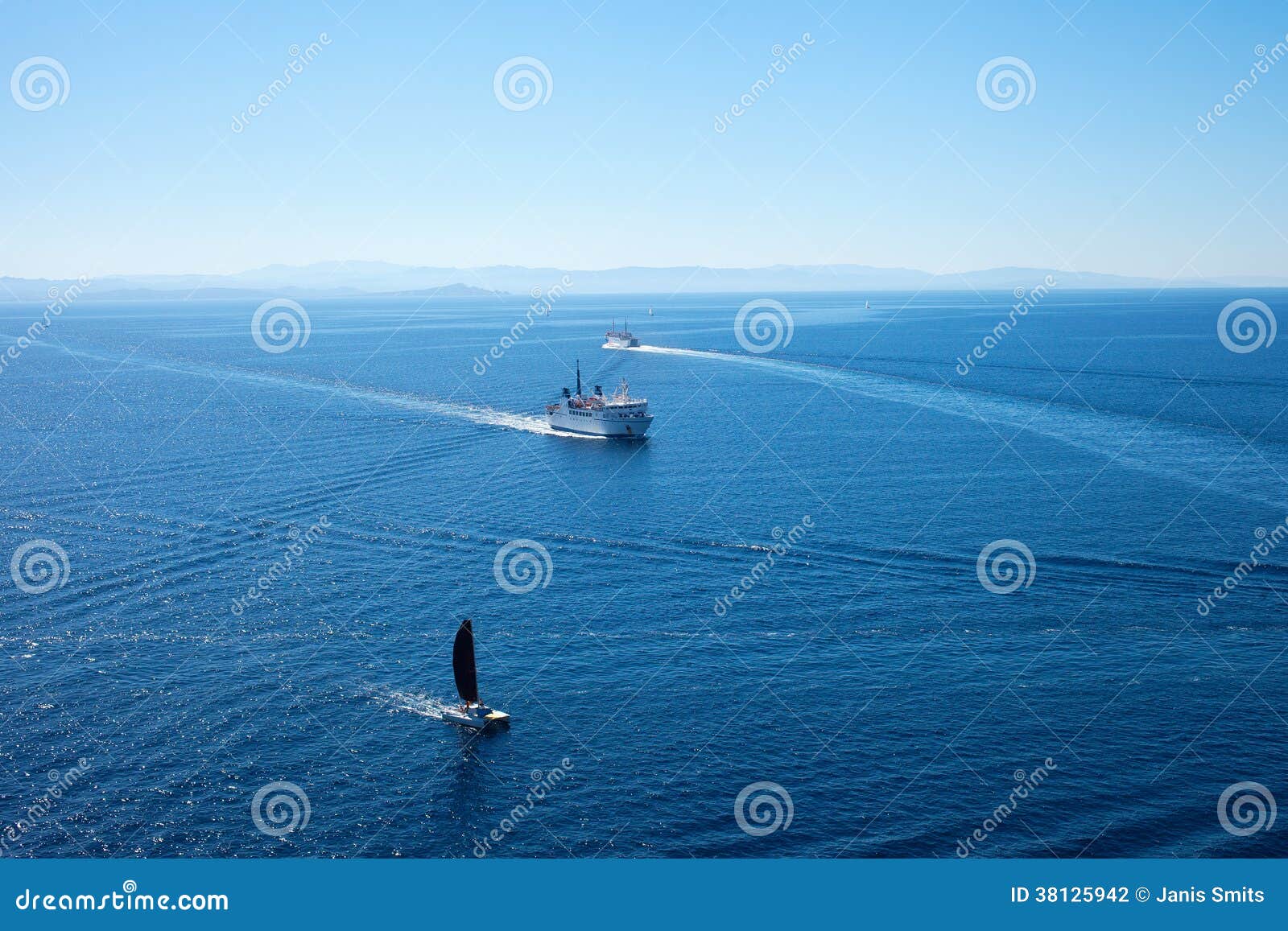 Strait of Bonifacio. stock photo. Image of landscape - 38125942
