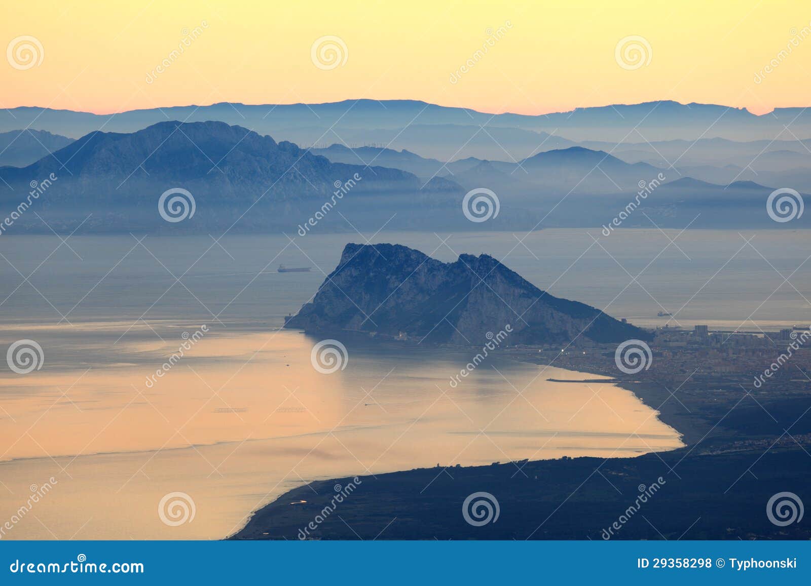 The Strait of Gibraltar stock photo. Image of gibraltar - 29358298
