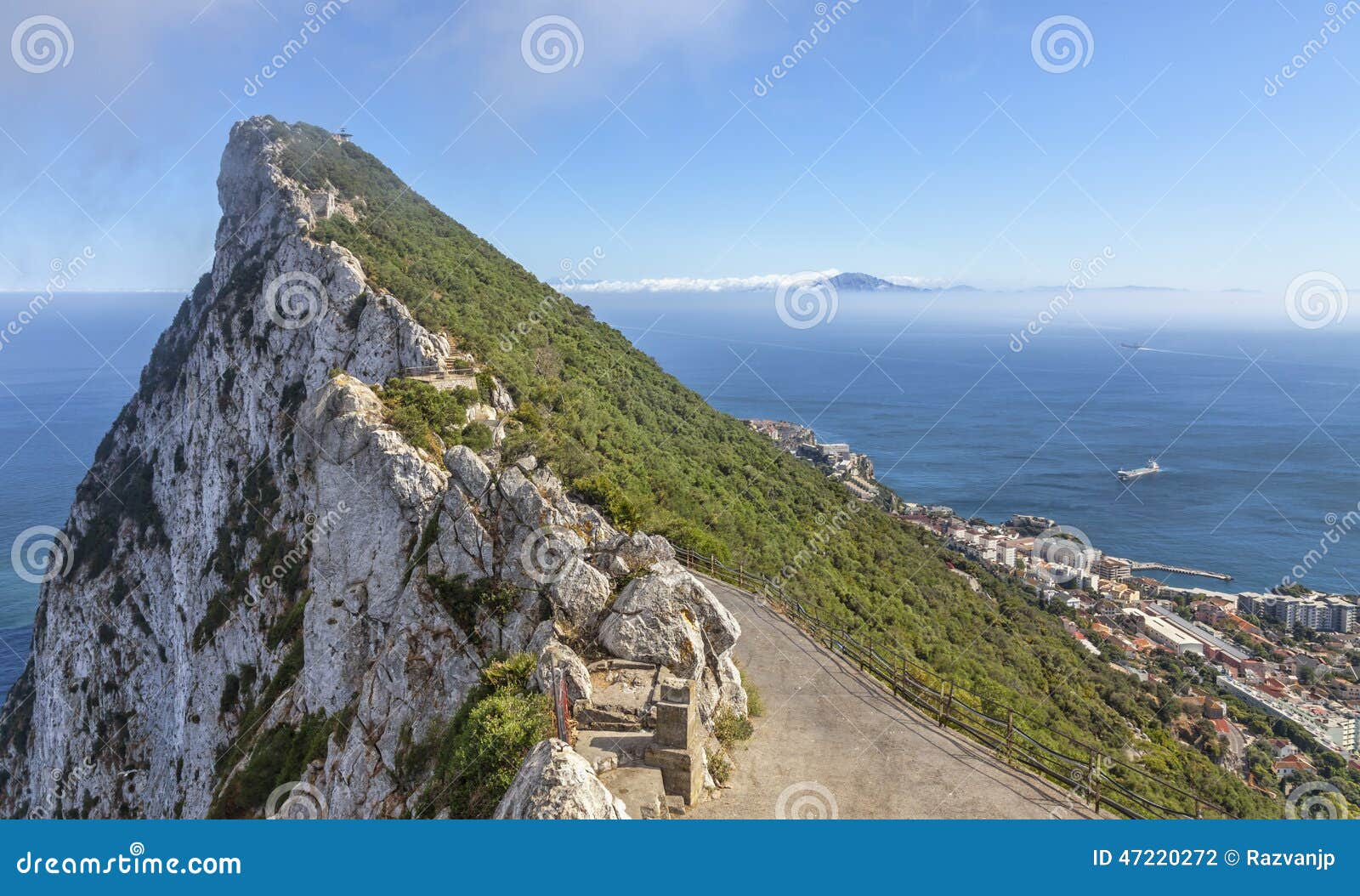 The Strait of Gibraltar stock photo. Image of landscape - 47220272
