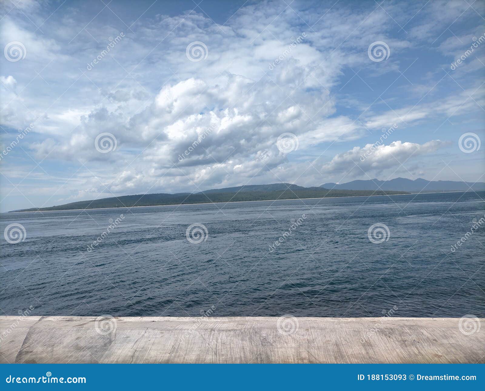 The Strait and the Island is Very Beautiful during the Day Stock Image ...