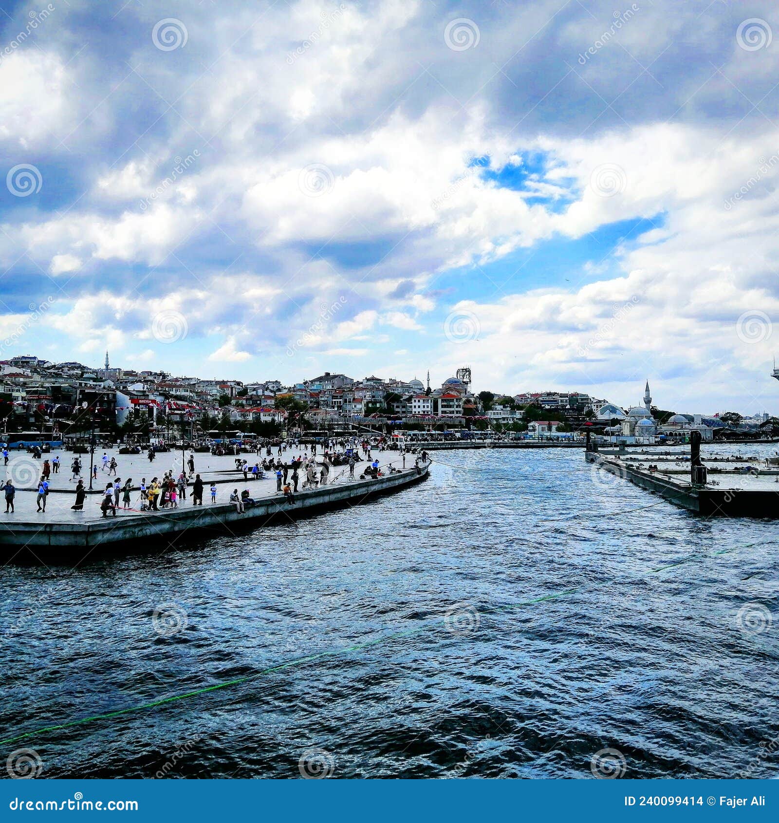 The Strait of Istanbul in Turkey Editorial Stock Image - Image of dock ...