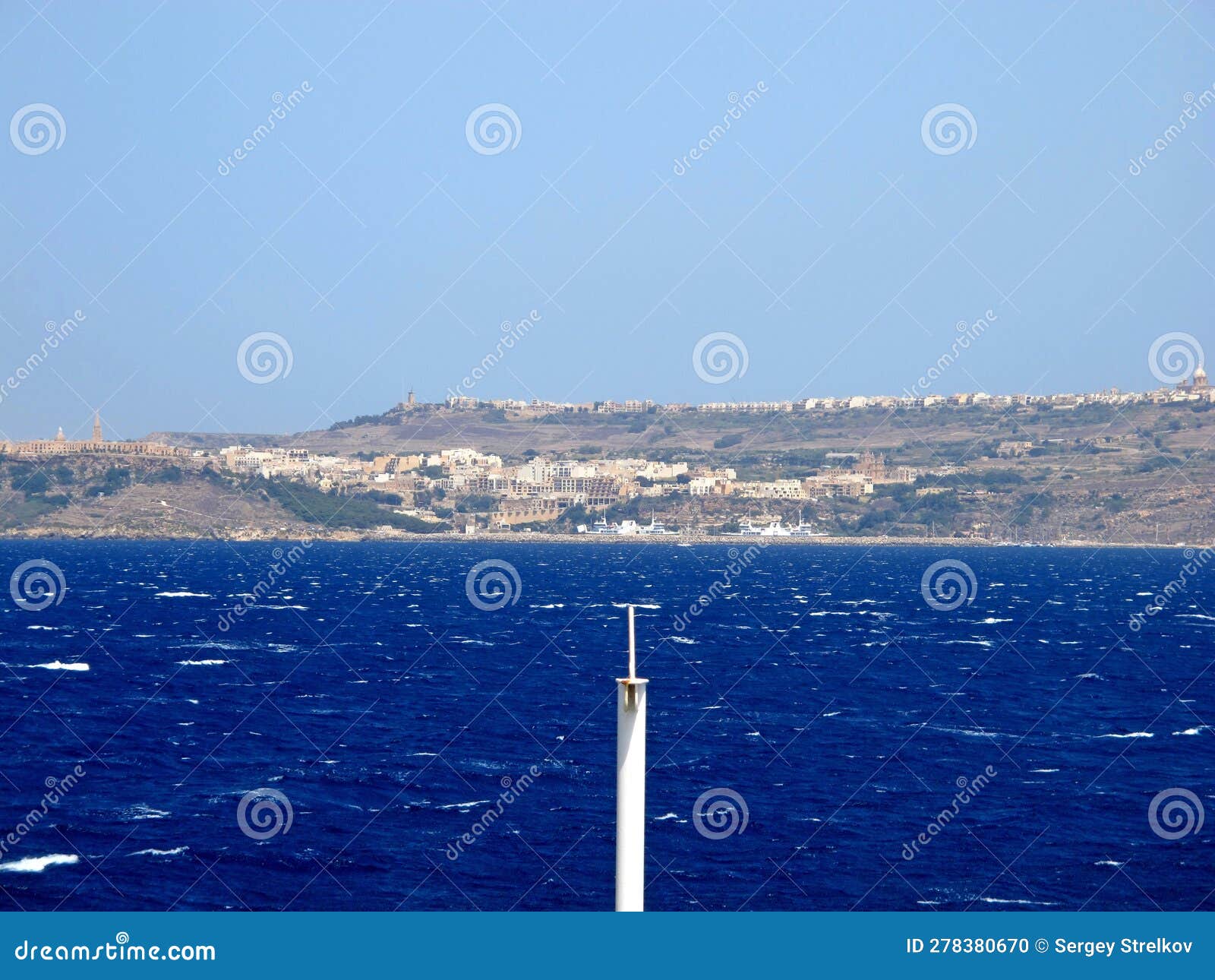 The Strait between Malta Island and Gozo Island Stock Photo - Image of ...