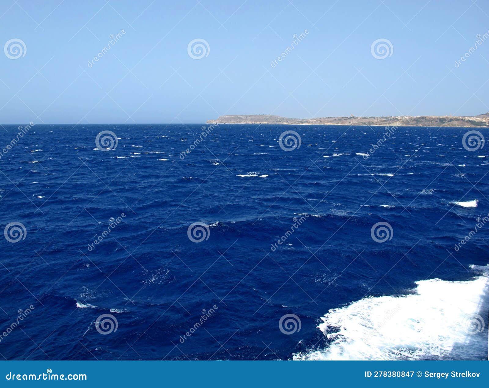 The Strait between Malta Island and Gozo Island Stock Image - Image of ...