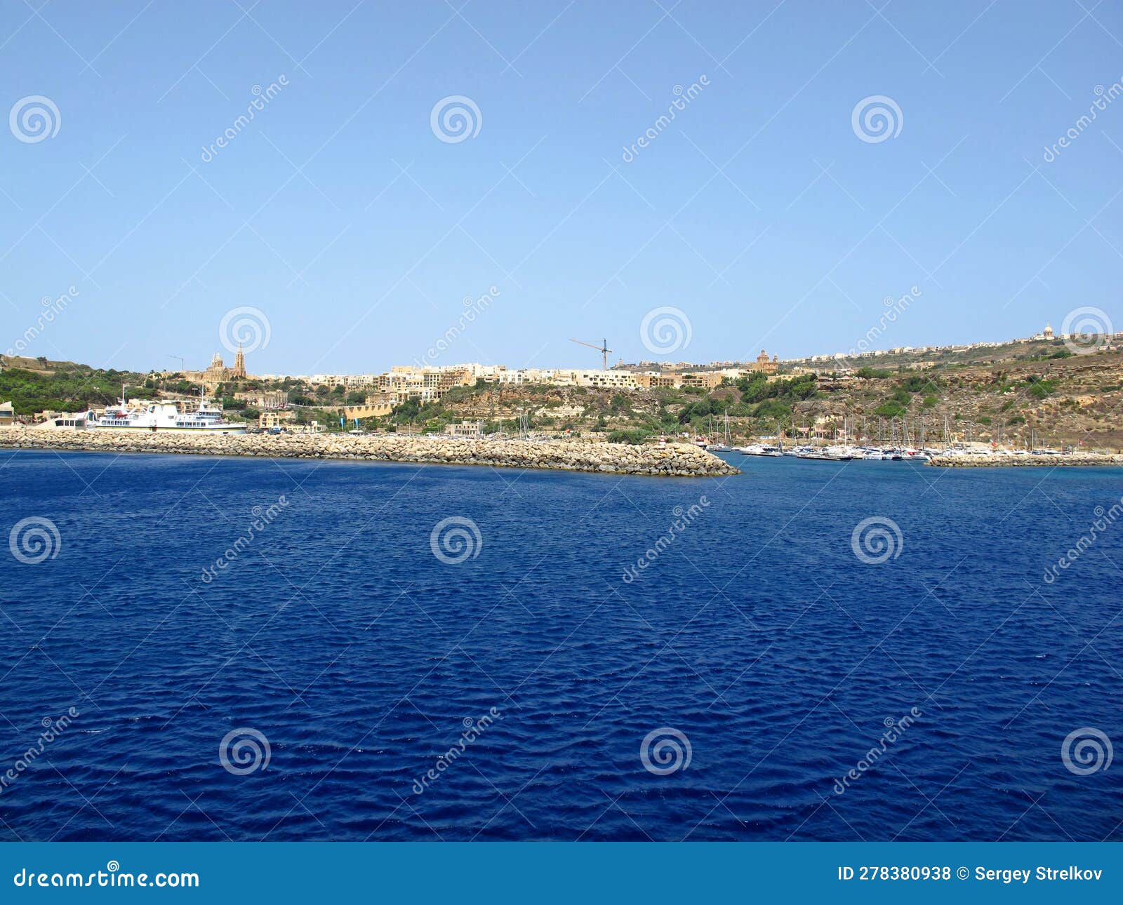 The Strait between Malta Island and Gozo Island Stock Photo - Image of ...