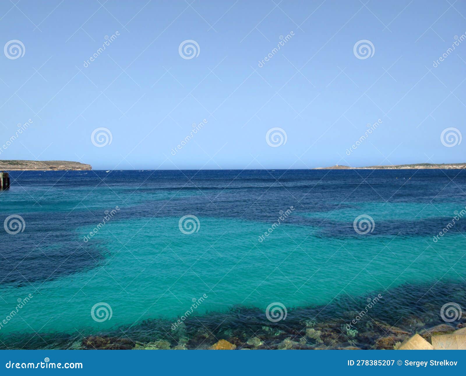The Strait between Malta Island and Gozo Island Stock Image - Image of ...