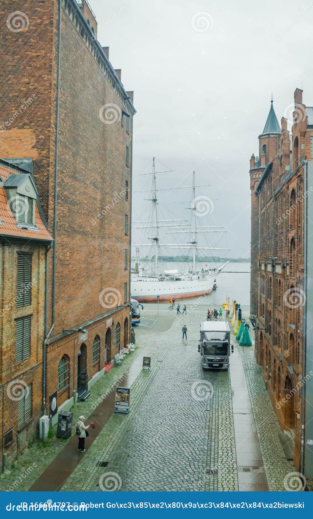 Stralsund. Germany. 2018 View from Oceanarium Editorial Photography ...