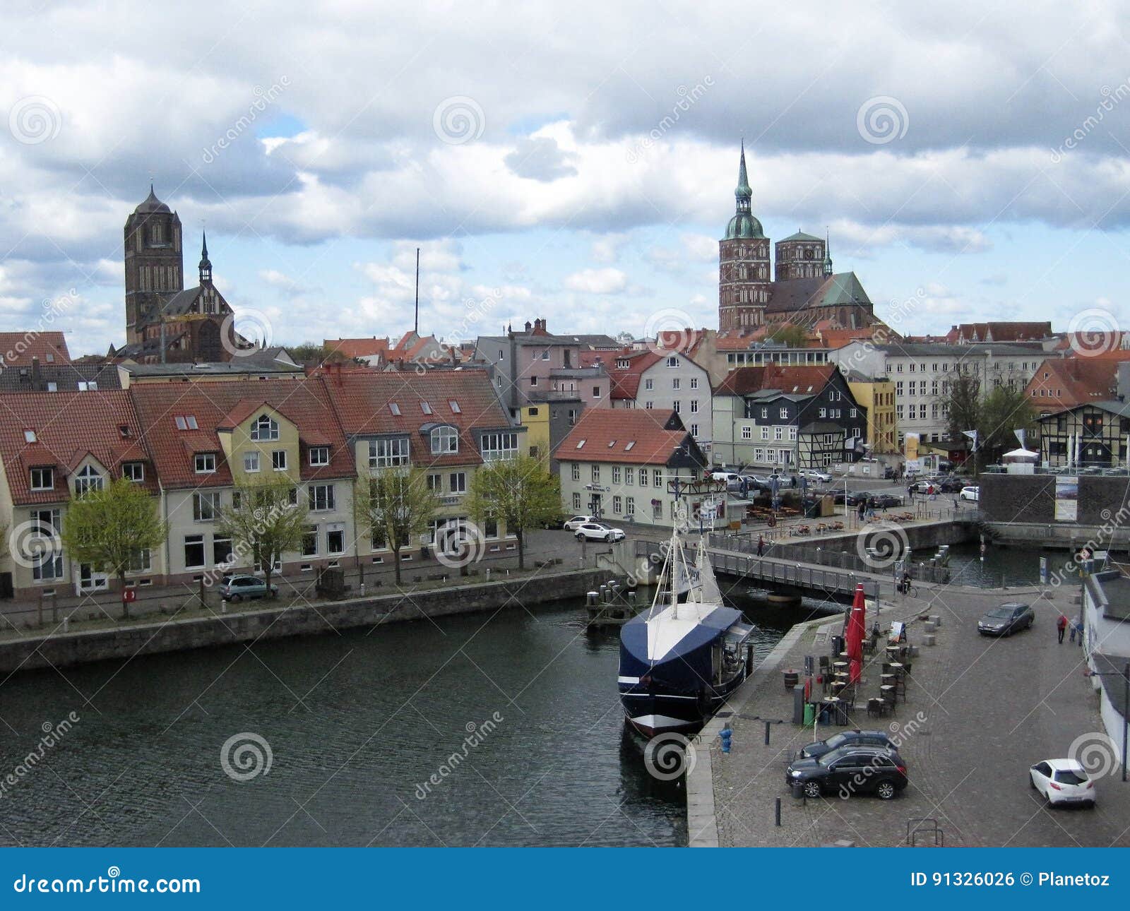 Stralsund. Germany. Medieval Architecture Editorial Photo - Image of ...