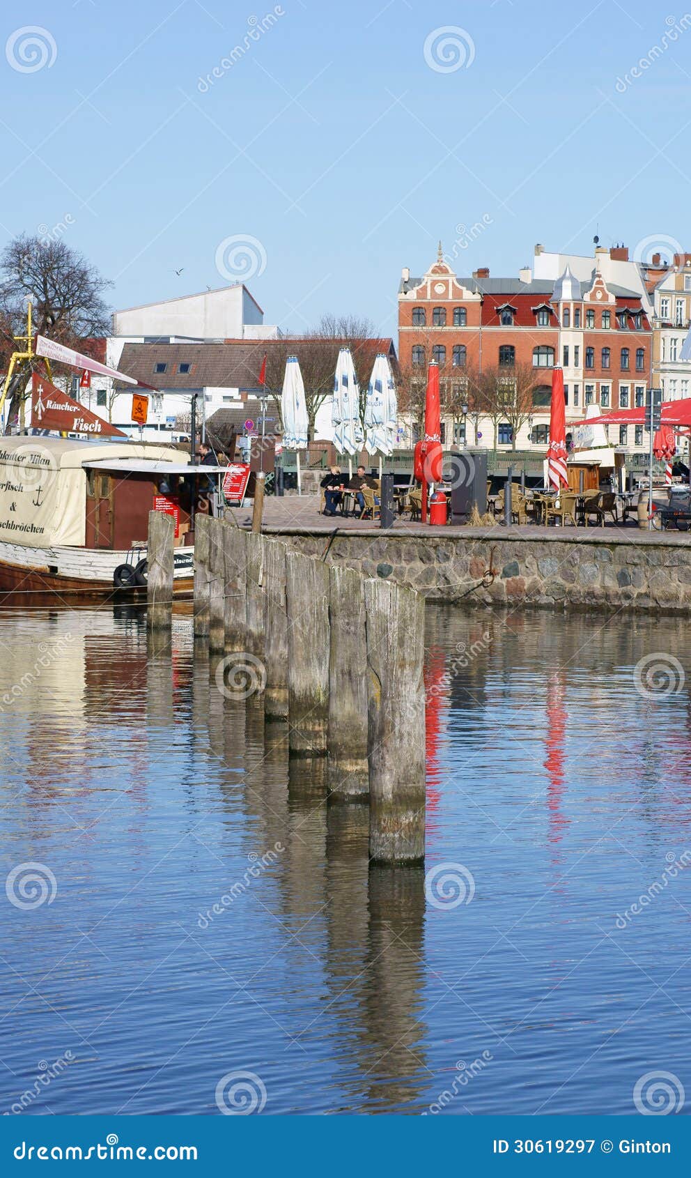 Stralsund harbor editorial photography. Image of nice - 30619297
