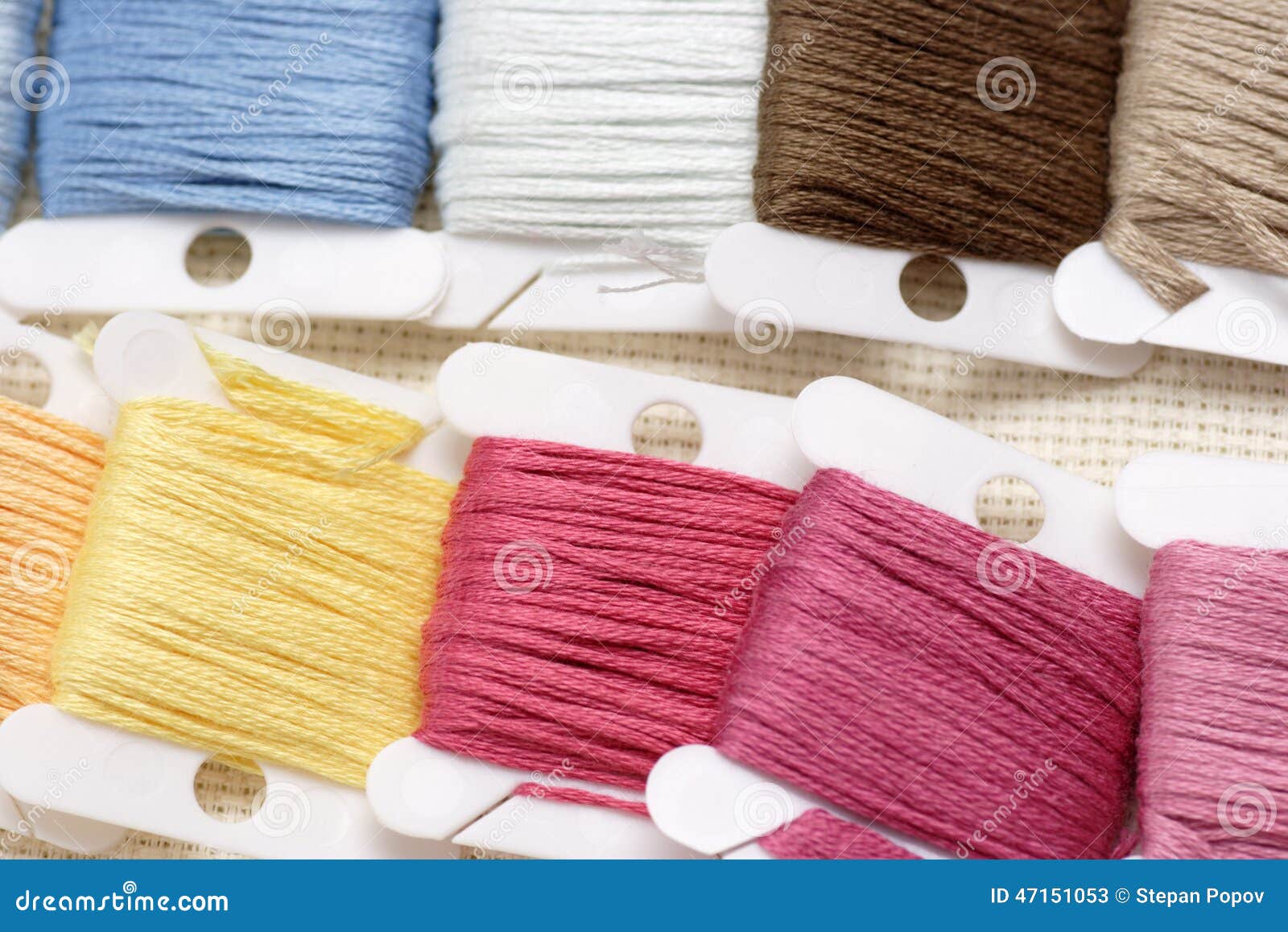 Strand Embroidery Floss Cards Stock Image - Image of hobbies, cross ...