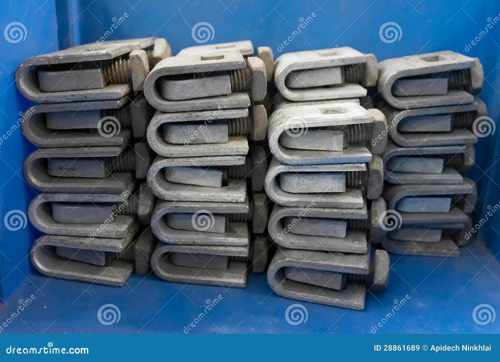 Strand ground clamps stock image. Image of hoard, clamp - 28861689