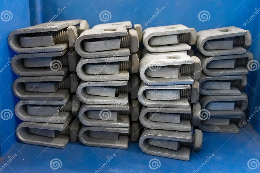 Strand ground clamps stock image. Image of hoard, clamp - 28861689