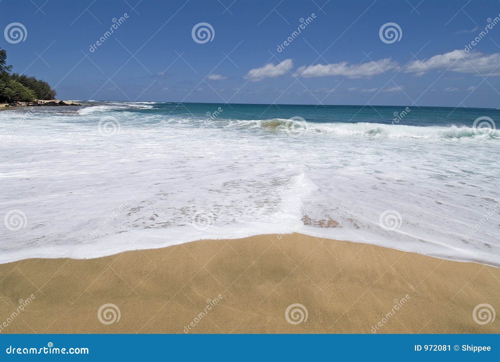 Strand im Paradies stockbild. Bild von pazifisch, shoreline - 972081